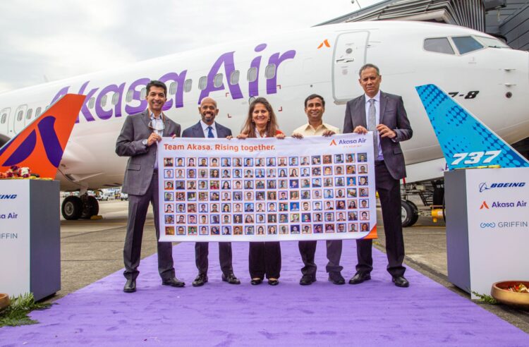 Akasa Air has Order Four New Boeing 737 MAX 8 at the Paris - Aviation A2Z