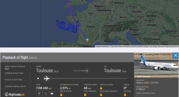 New Airbus A321 plane making XLR pattern | Track Now - Aviation A2Z