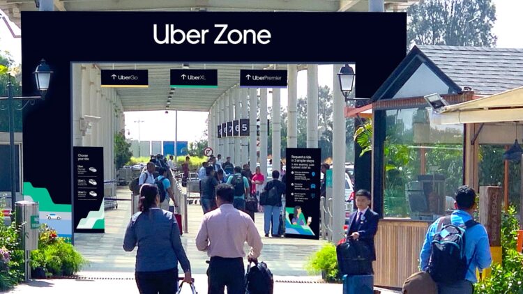 In all AAI Airports, Uber has signed an agreement to build Uber Zones