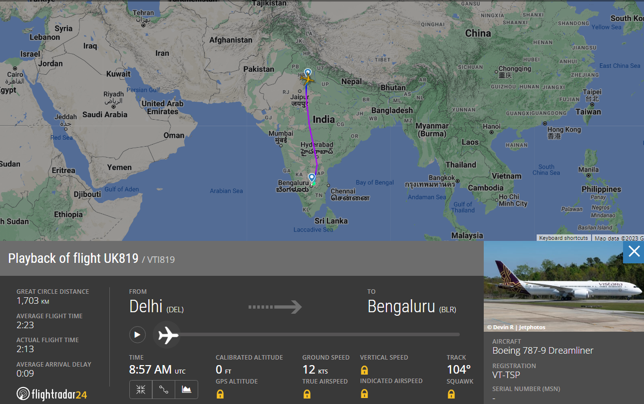 Vistara Operates the First Revenue Flight for its Fourth New Boeing 787 ...
