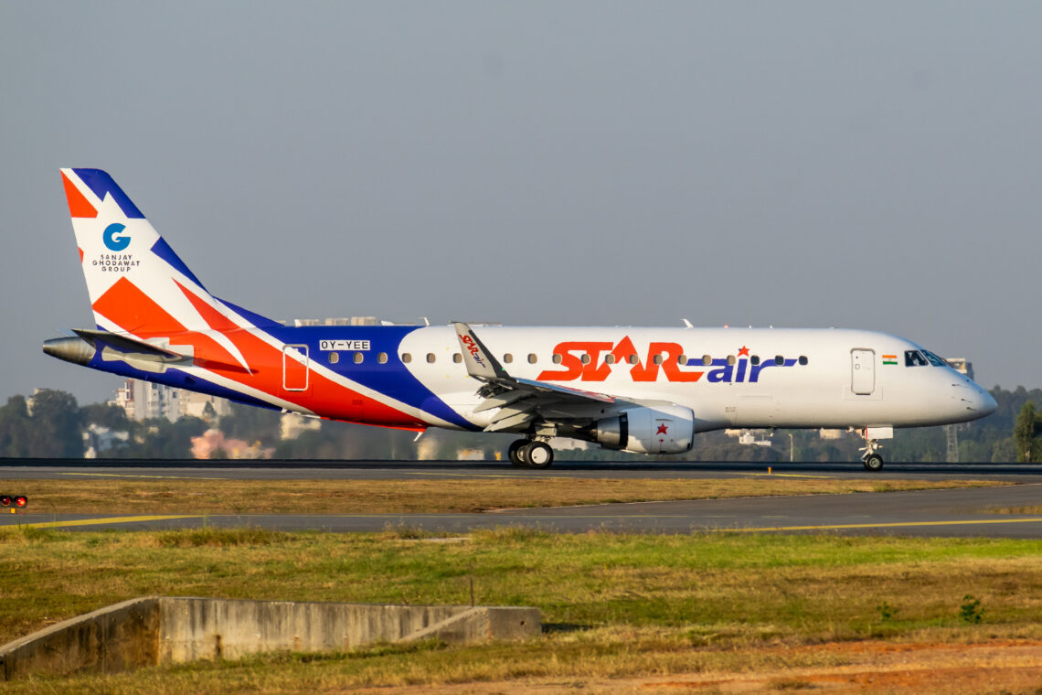 Star Air Operates India's First Inaugural Flight of New Embraer E175 ...