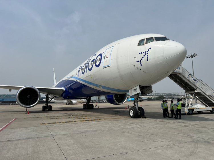 IndiGo Airlines First Boeing 777 Painted in its own Livery landed at ...
