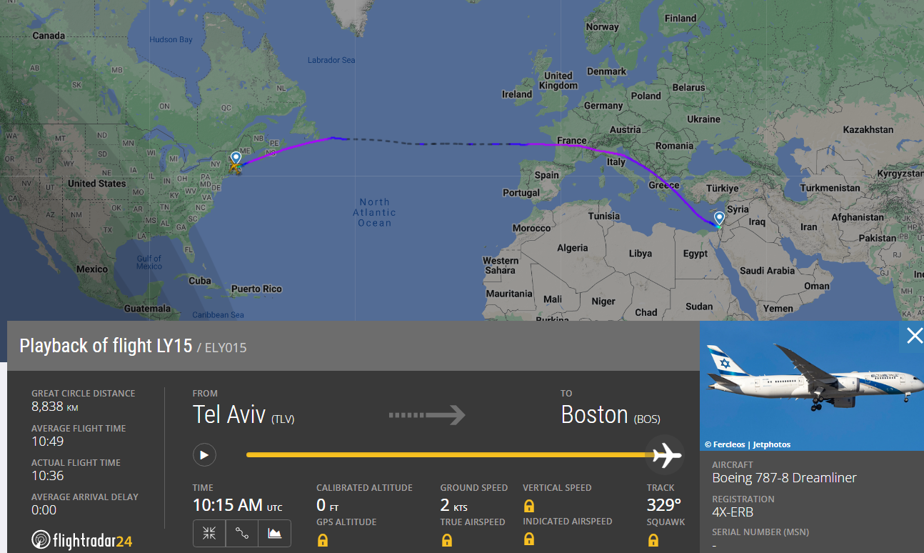 El Al Boeing 787 Makes Hard Landing in Boston, leading to Tyre Damage ...
