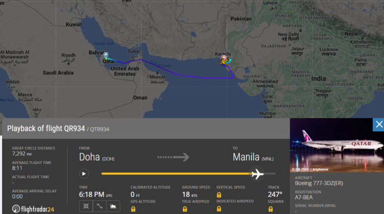 Qatar Airways Flight makes an Emergency Landing in Pakistan after Baby ...
