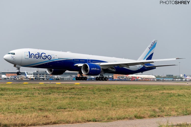 IndiGo Boeing 777 painted in its livery made first commercial flight ...