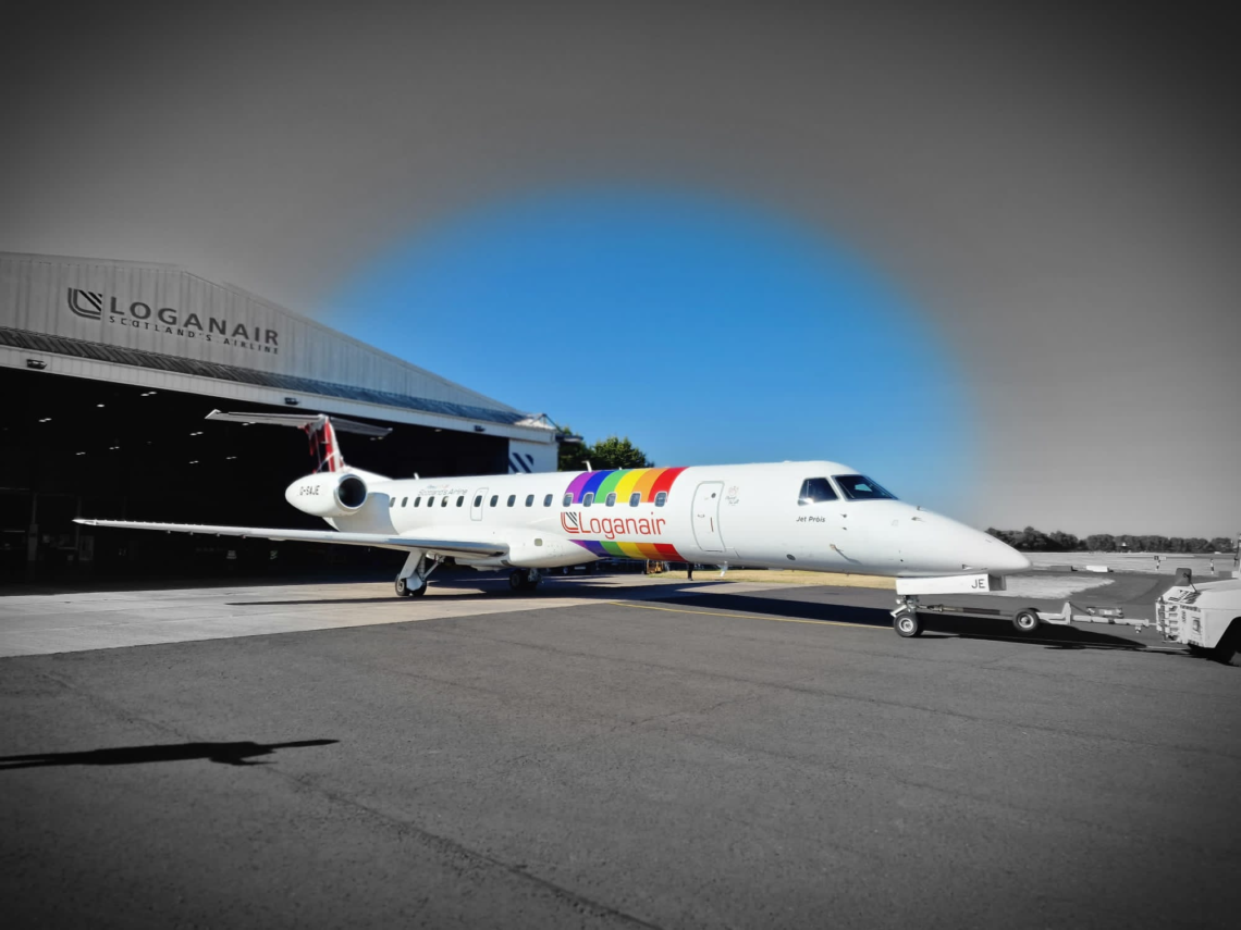 Loganair Unveils UK's First Ever New Pride Jet for LGBTQ Community ...