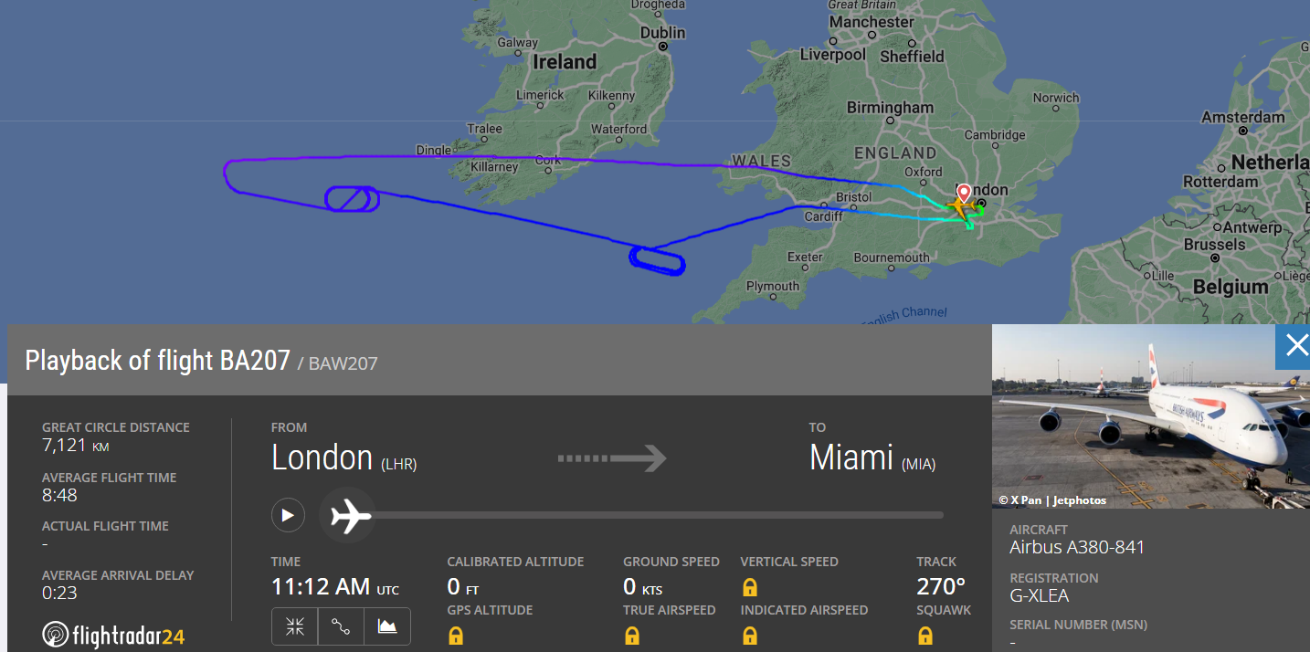 British Airways London to Chicago Flight with Airbus A380 Cancelled ...