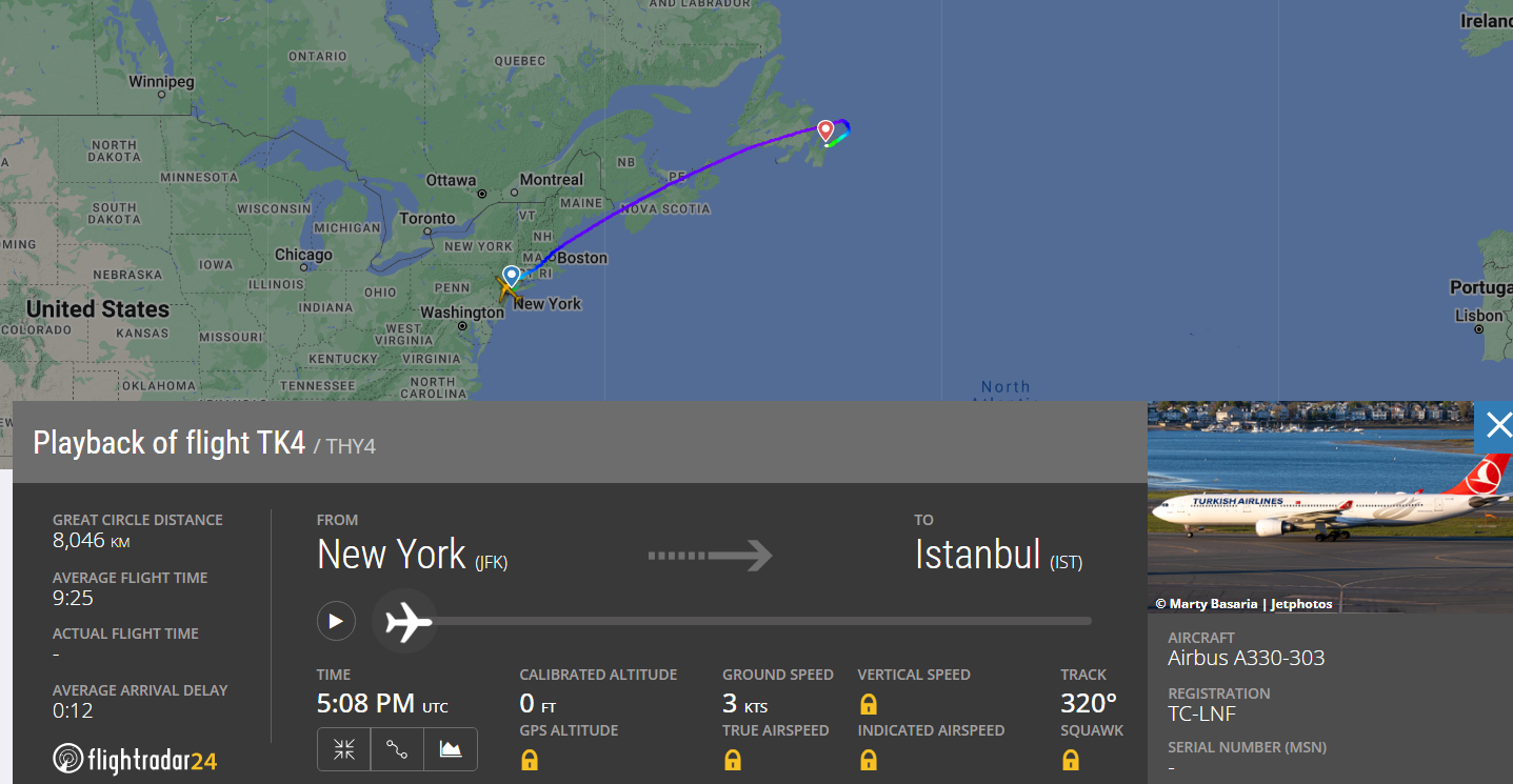 Turkish Airlines Passenger Suffers Heart Attack on New York to Istanbul ...
