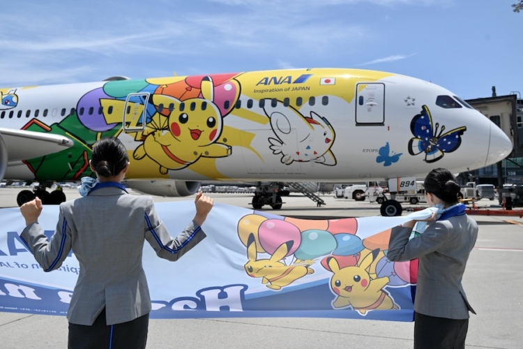 Japan's ANA has revealed the New Pikachu Livery on its Boeing 787 ...
