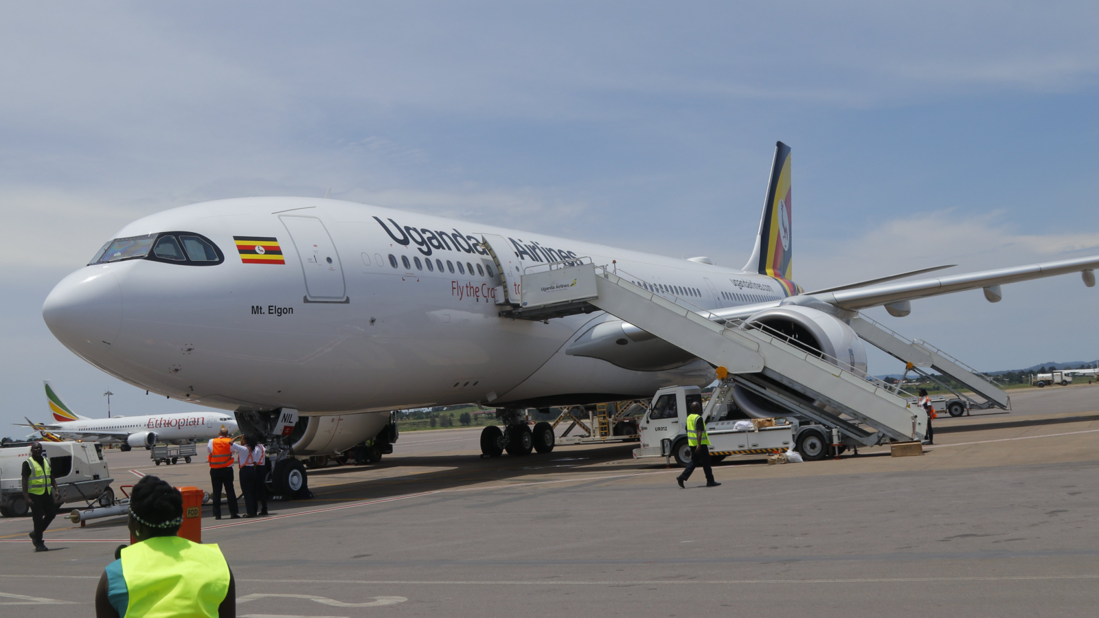 Uganda Airlines Inaugural Flight to Mumbai Landed | Exclusive ...