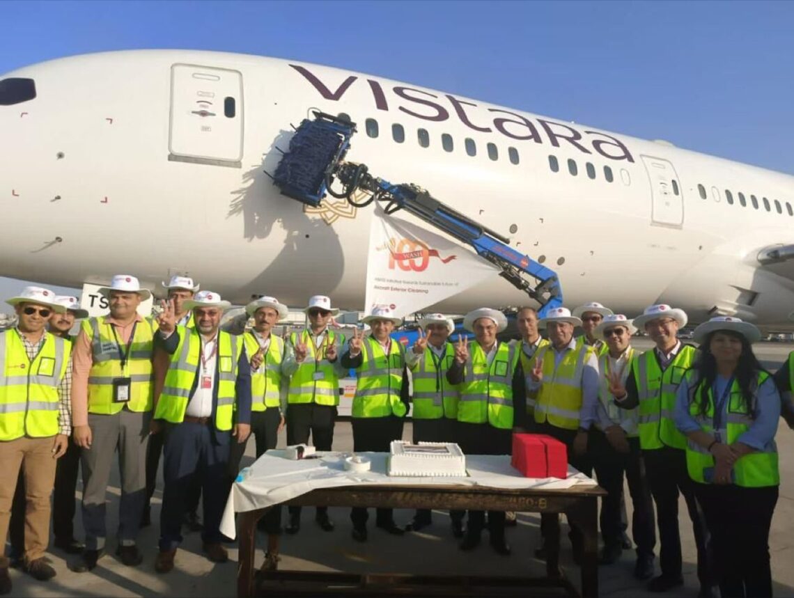 Air India SATS Completes 100 Aerowash of Vistara Planes - Aviation A2Z