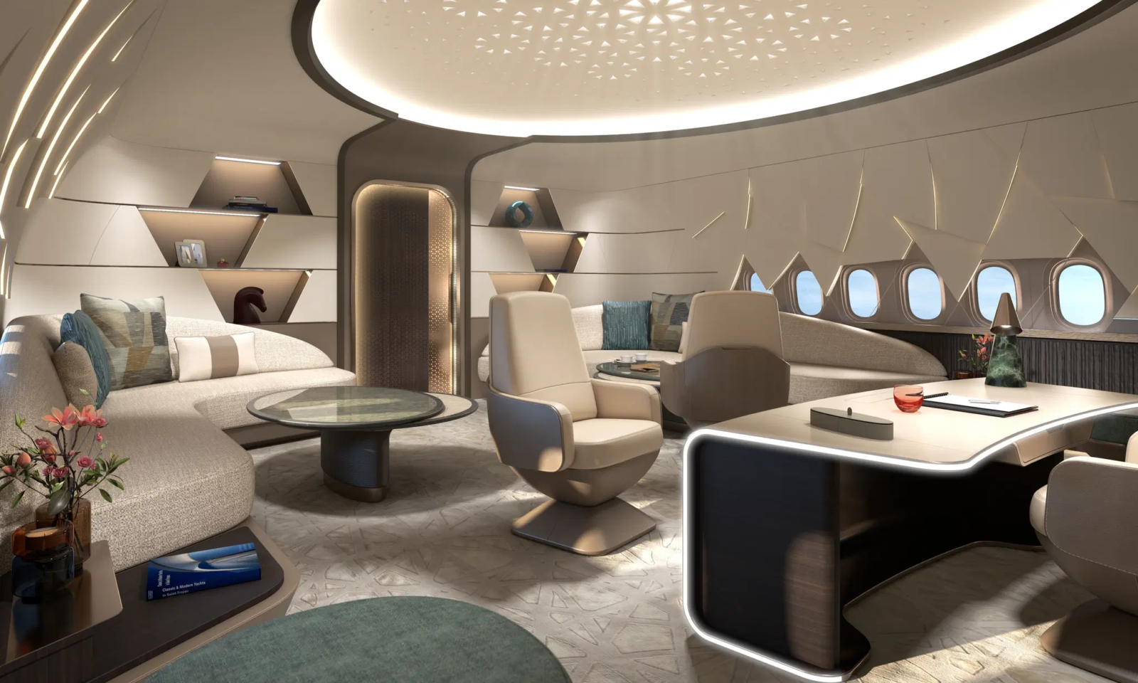 Boeing 777-9 Unveiled with New VVIP Cabin by Lufthansa Technik ...