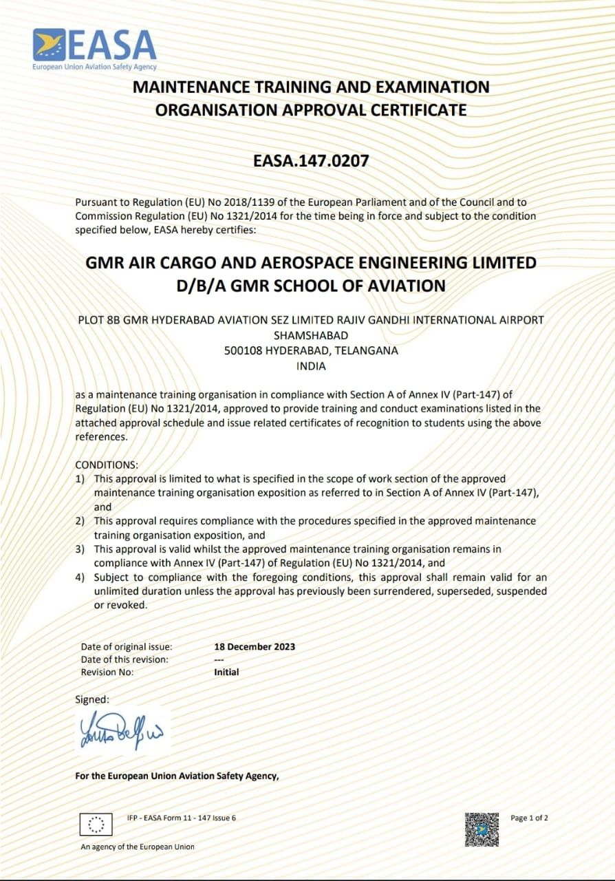 GMR and Airbus New AME School Secures EASA Approval | Exclusive ...