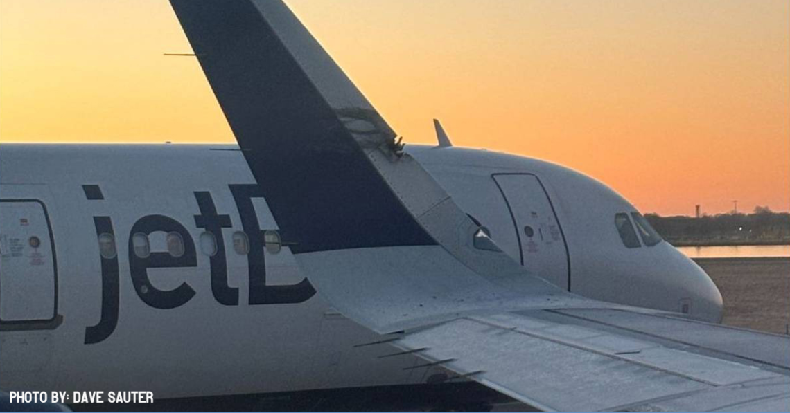 JetBlue A321 Planes Collide with Each Other on Ground at Boston-Logan ...