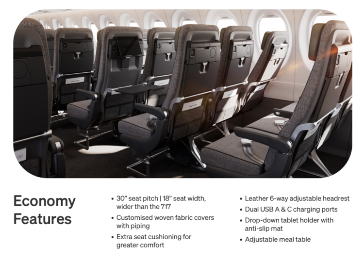 Qantas Unveils New Airbus A220 Business and Economy Cabins - Aviation A2Z