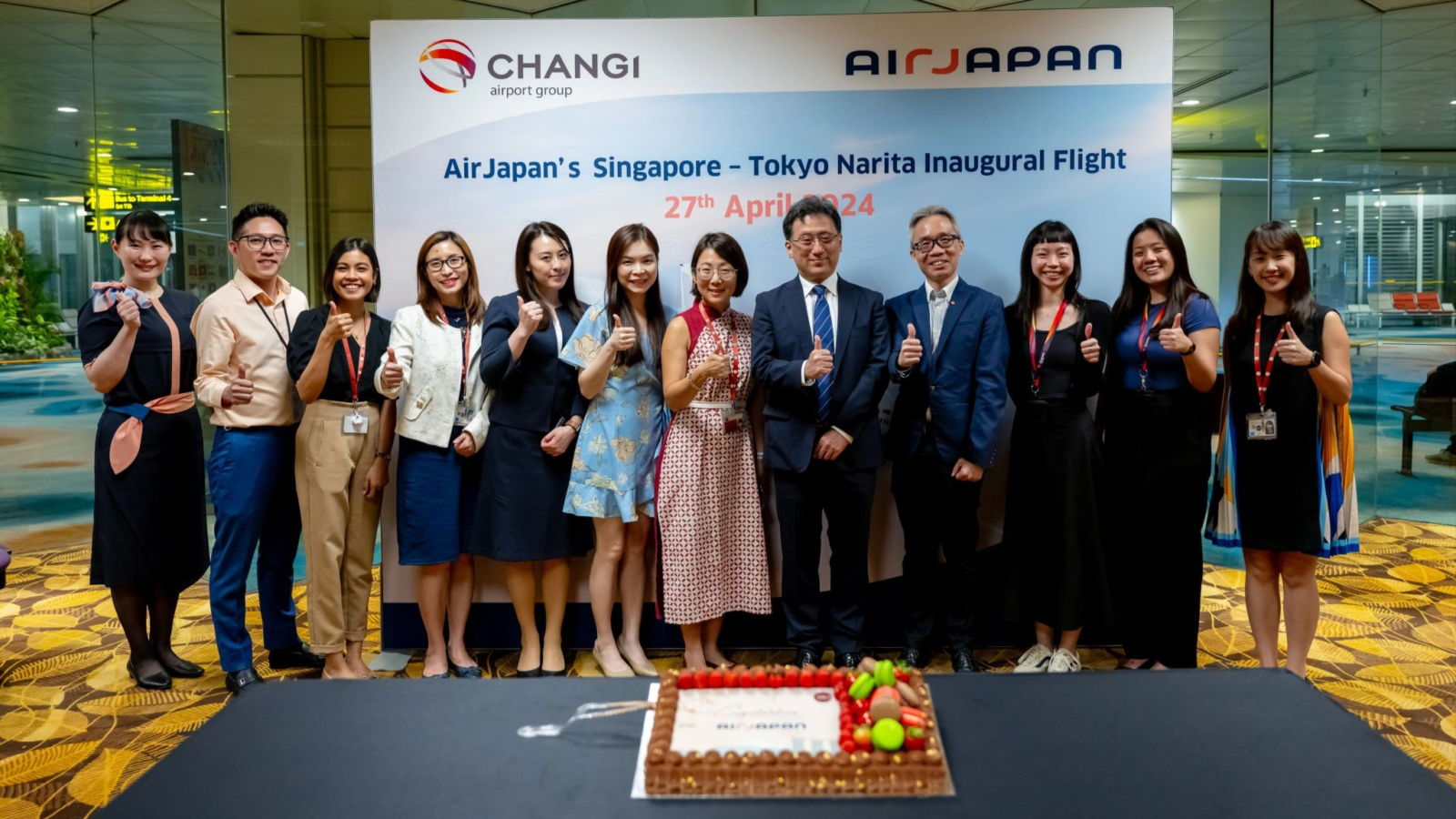 AirJapan Inaugurates First Flight from Tokyo to Singapore with 787 ...