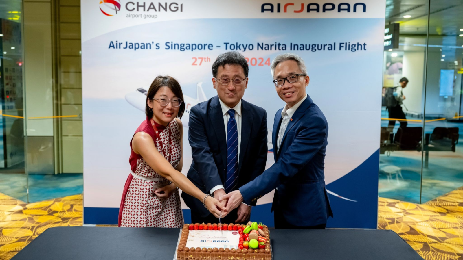 AirJapan Inaugurates First Flight from Tokyo to Singapore with 787 ...