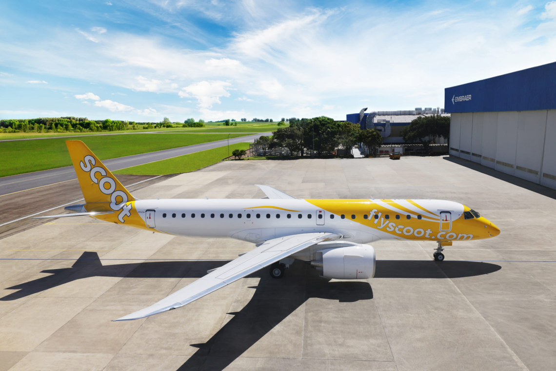 Singapore's Scoot Takes Delivery of First Embraer E190-E2 from Azorra ...