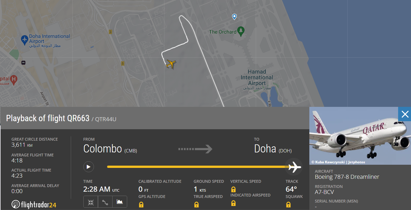 Qatar Airways Boeing 787 Damaged After Main Landing Gear Collapse in ...
