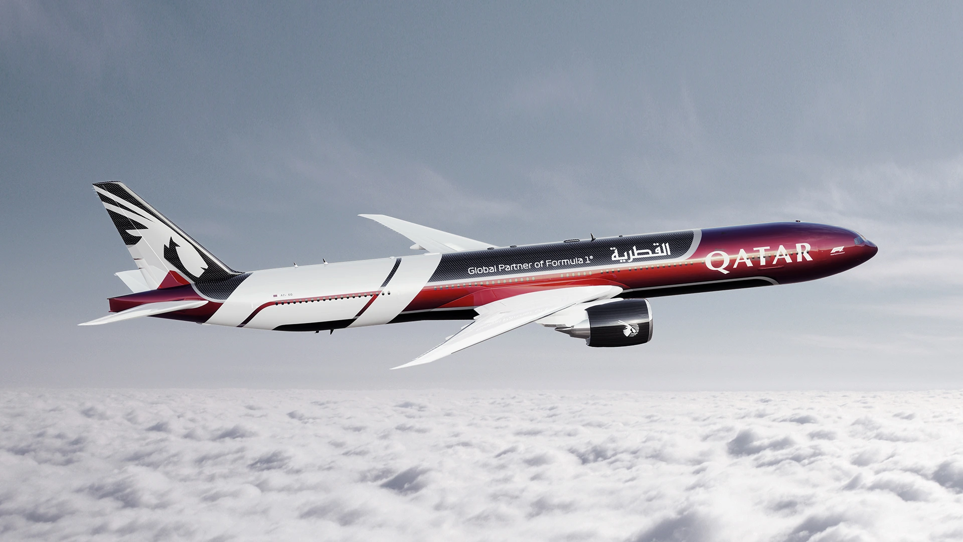 Qatar Airways Unveils New F1 Livery on Boeing 777-300ER - Aviation A2Z