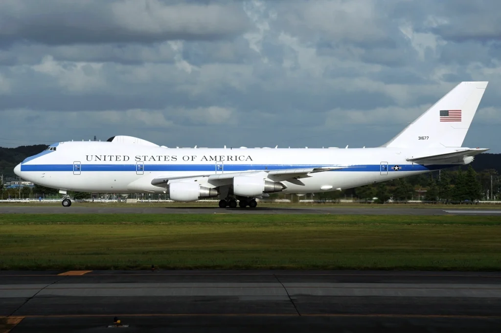 Trump's Doomsday E-4B Plane Moves to Washington Amid Tensions ...