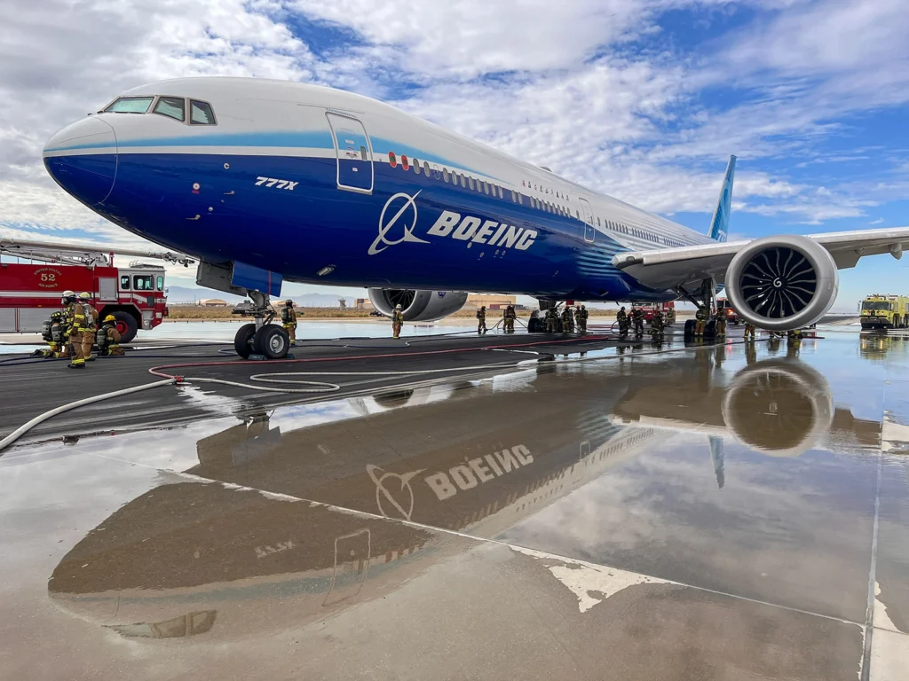 Boeing 777-9 Proves Safety Under Fire in 2,500°F Brake Energy Test ...